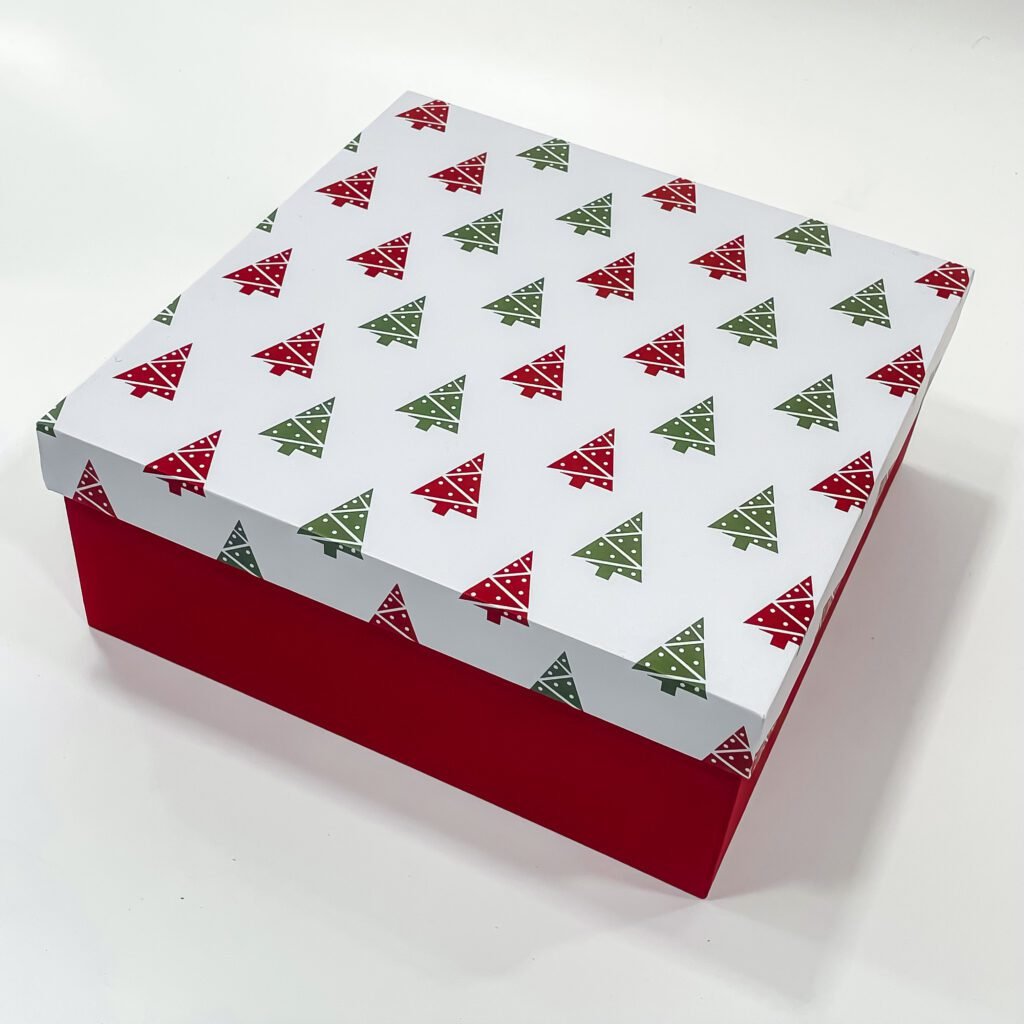 Empty Christmas Gift Box White - Angroos