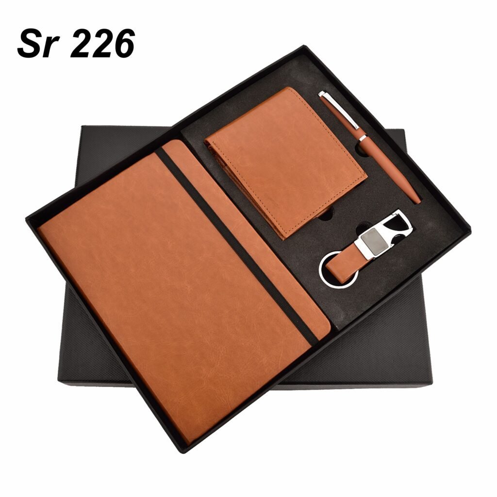 Elegant Brown Color Diary Gifts Sets - Shop Now