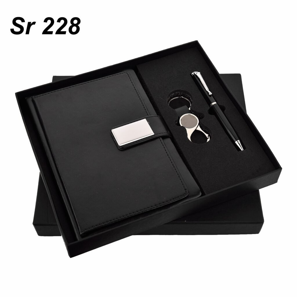 Premium Pen Gift Set Include Bottle Keychain Diary Mobile Stand