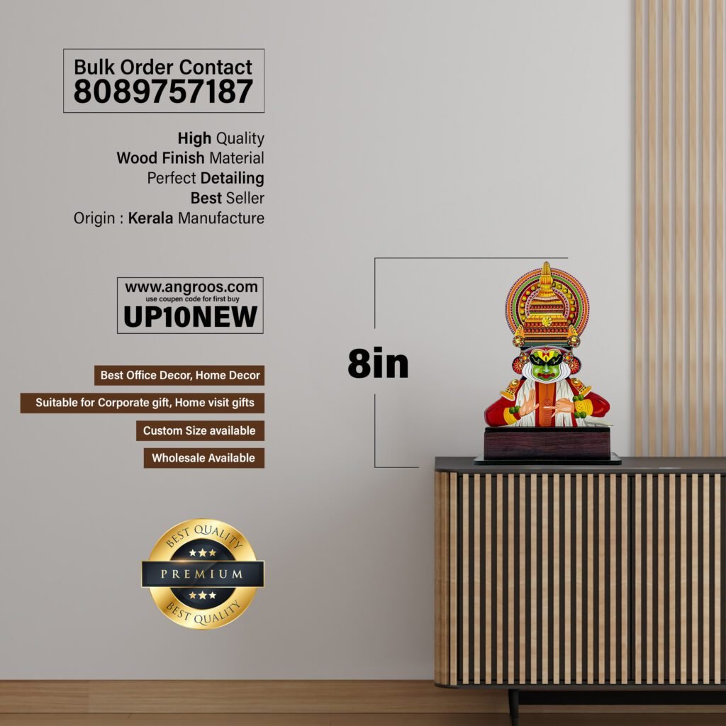 Shop Kerala Kathakali Face Stand - Handcrafted & Authentic