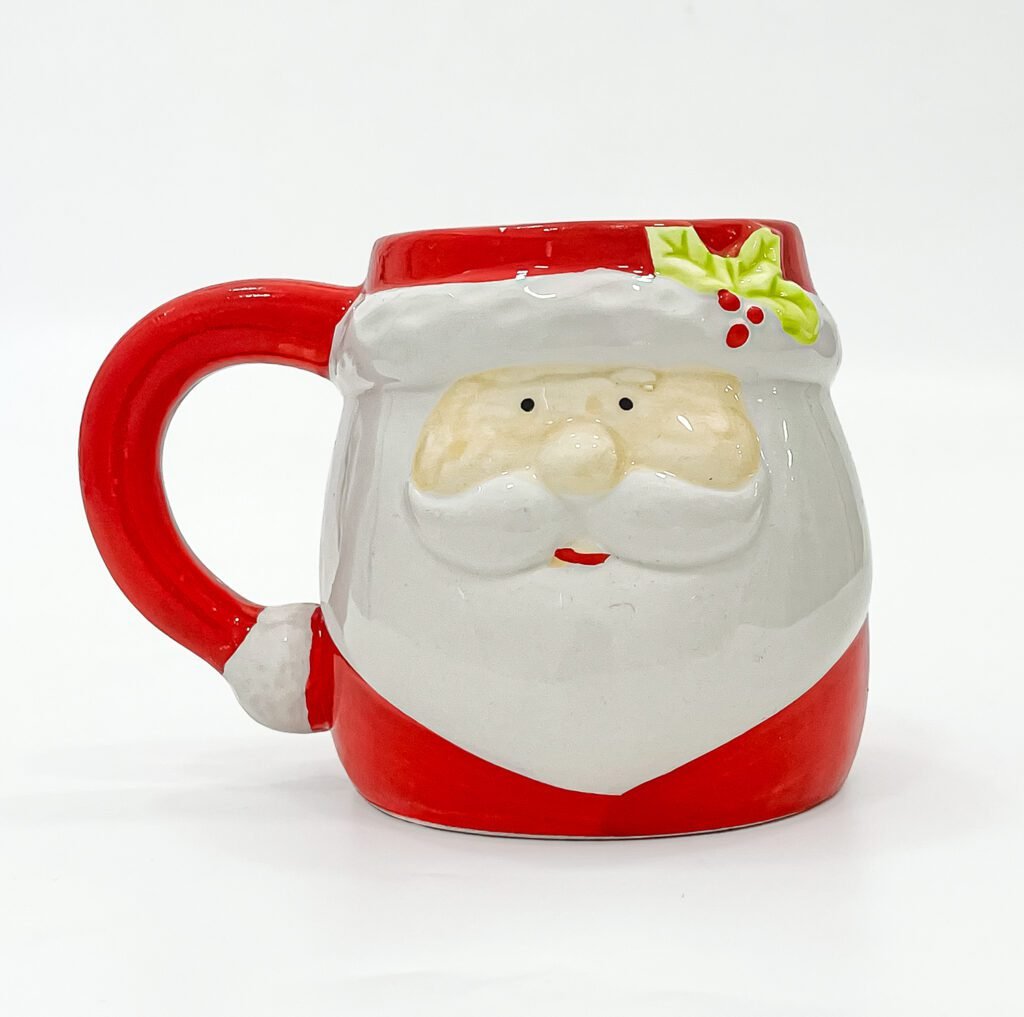 Santa Claus Red Ceramic Mug – Festive Christmas-Themed Cup