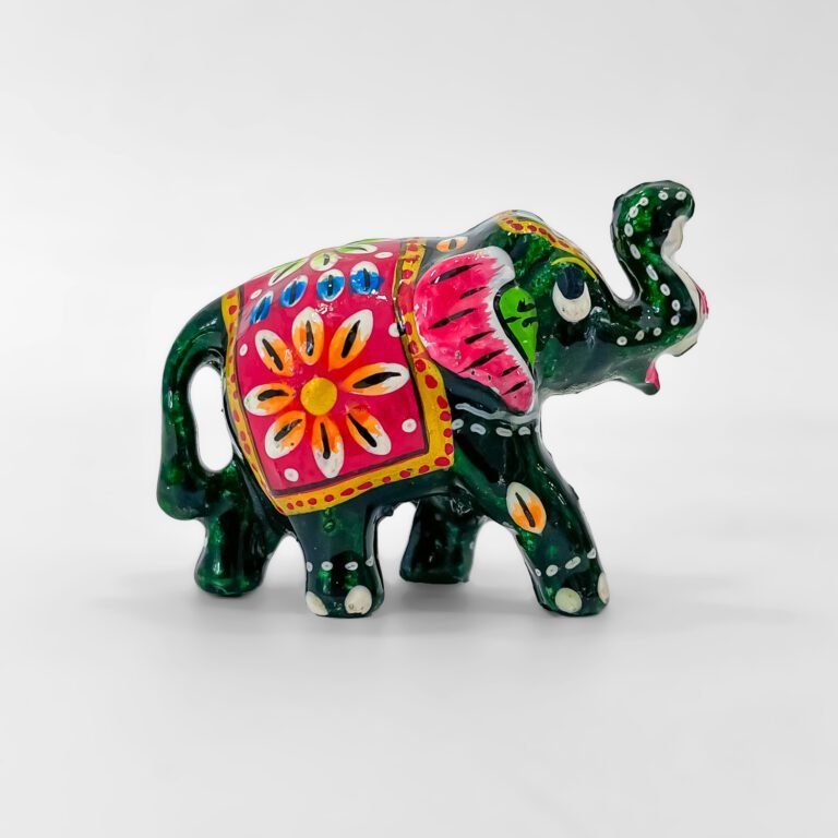 Colorful Elephant Statue | Indian Decorative Showpiece